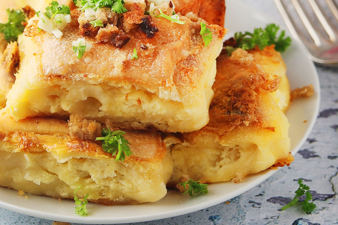 Cooked dough (“štrukli”) with fresh cheese - Meggle