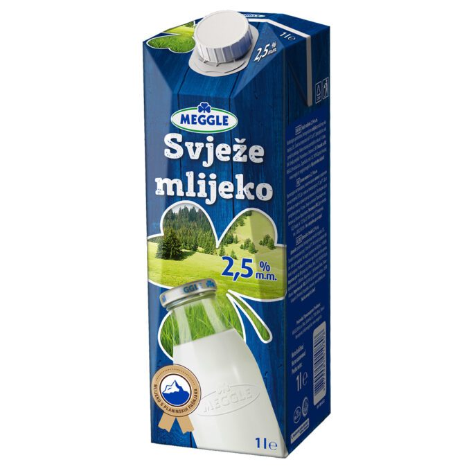 Svježe mlijeko 2,5% m.m. - Meggle