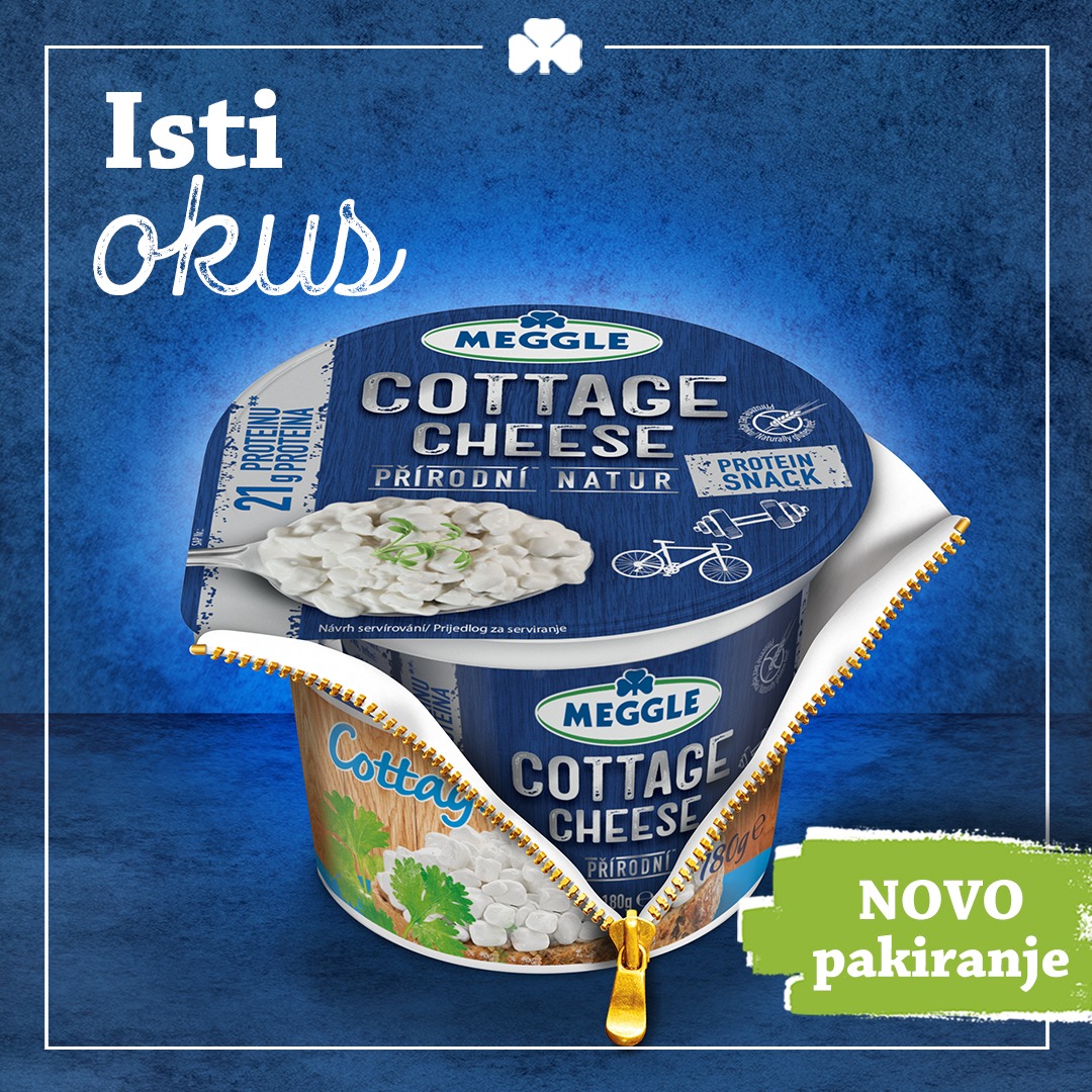 MEGGLE Cottage Cheese u novom ruhu - Meggle